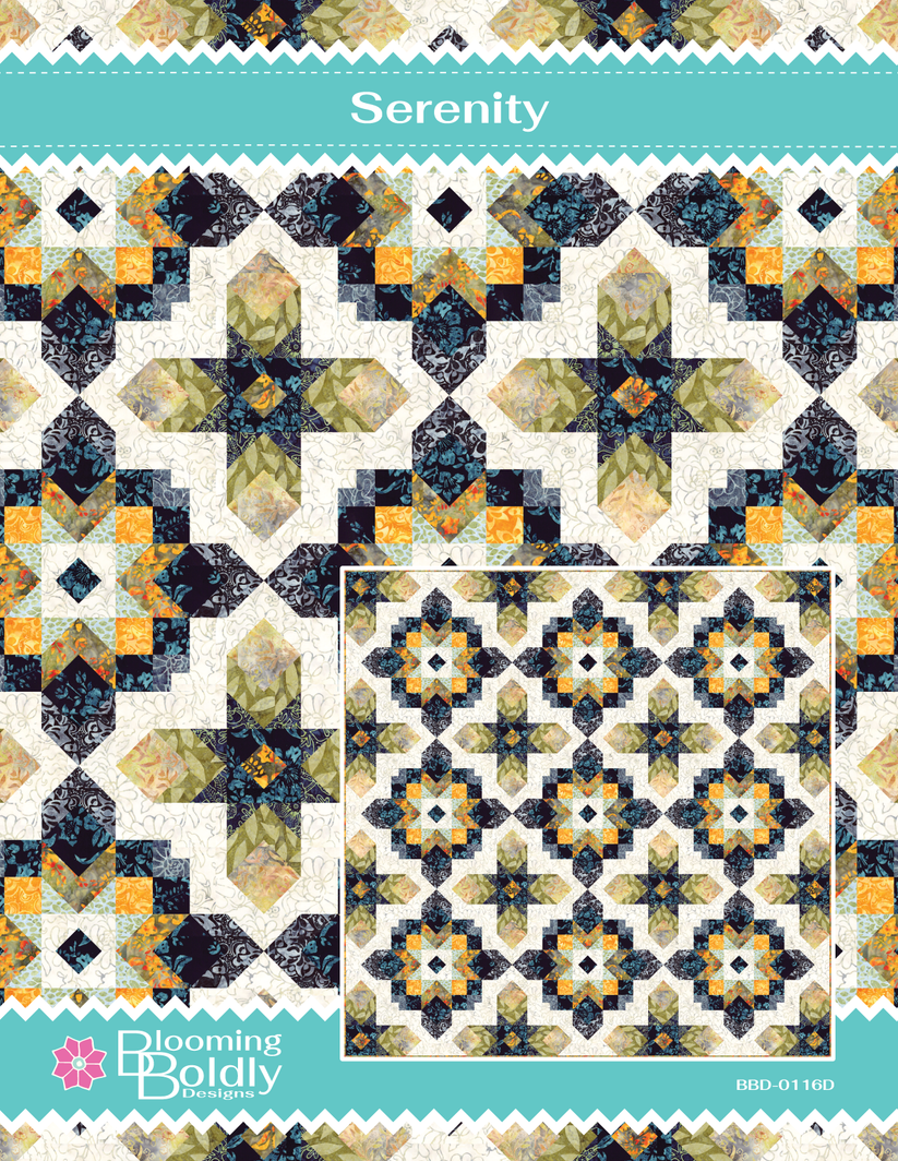Digital Download - Serenity Quilt Pattern – Blooming Boldly Designs