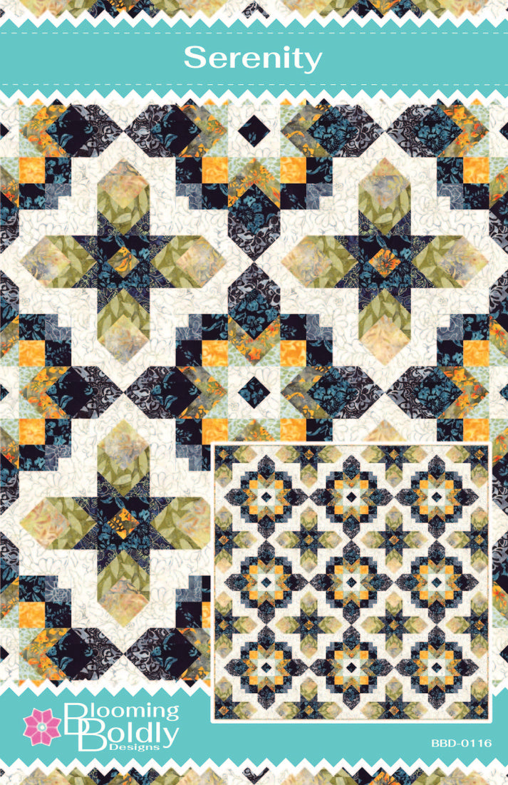 Serenity Quilt Pattern – Blooming Boldly Designs