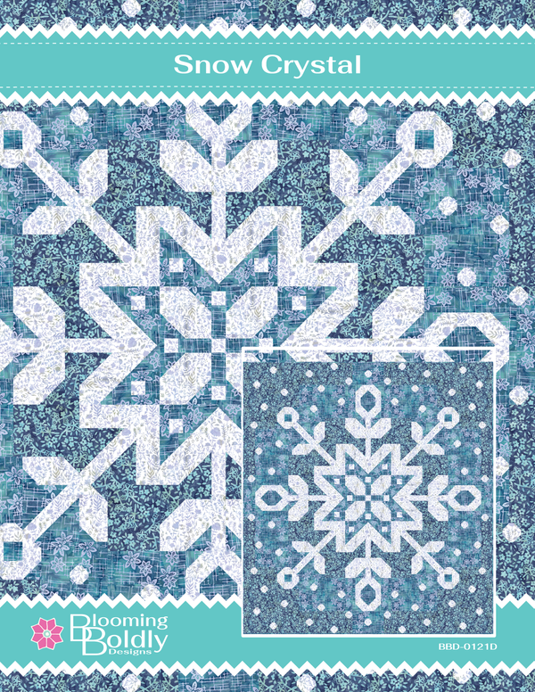 Digital Download - Snow Crystal Quilt Pattern – Blooming Boldly Designs
